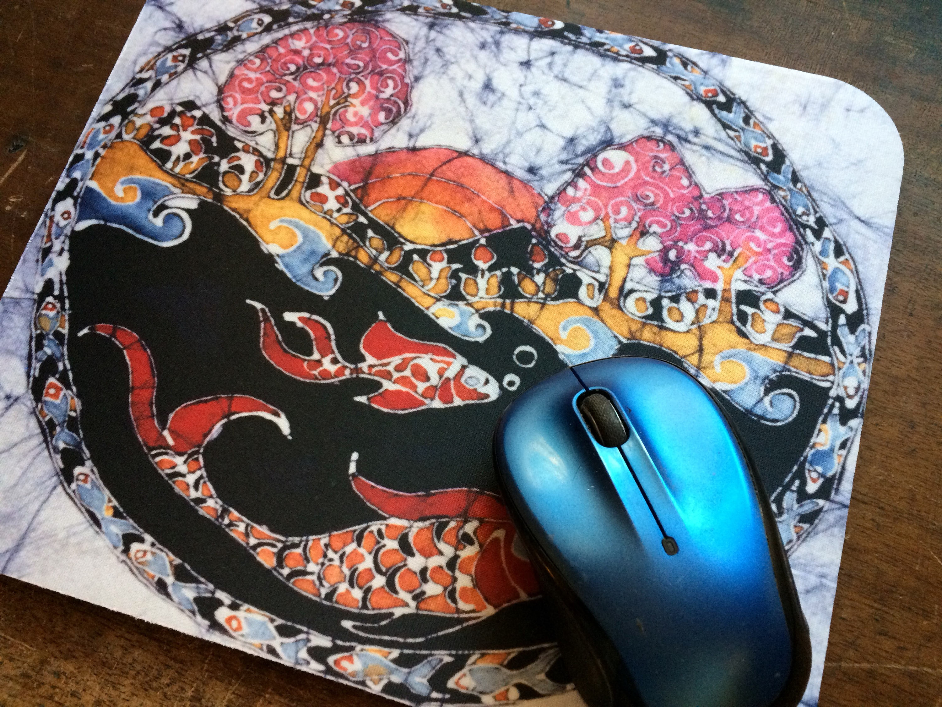 Rainbow Fish Mousepad 10 Circle Rainbow Fish Horizontal | Etsy