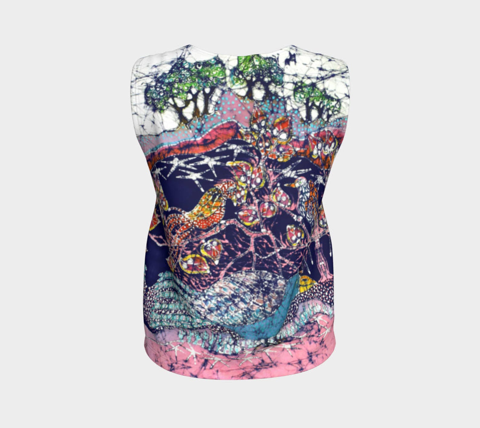 Batik Fantasy Tank Top - Magical Birds Batik - Etsy