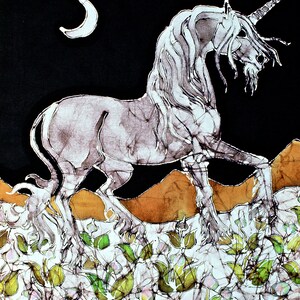 4 Fabric Panels From Fantasy Themes - Batik Fabric 4, 10" X 36" Panels ...