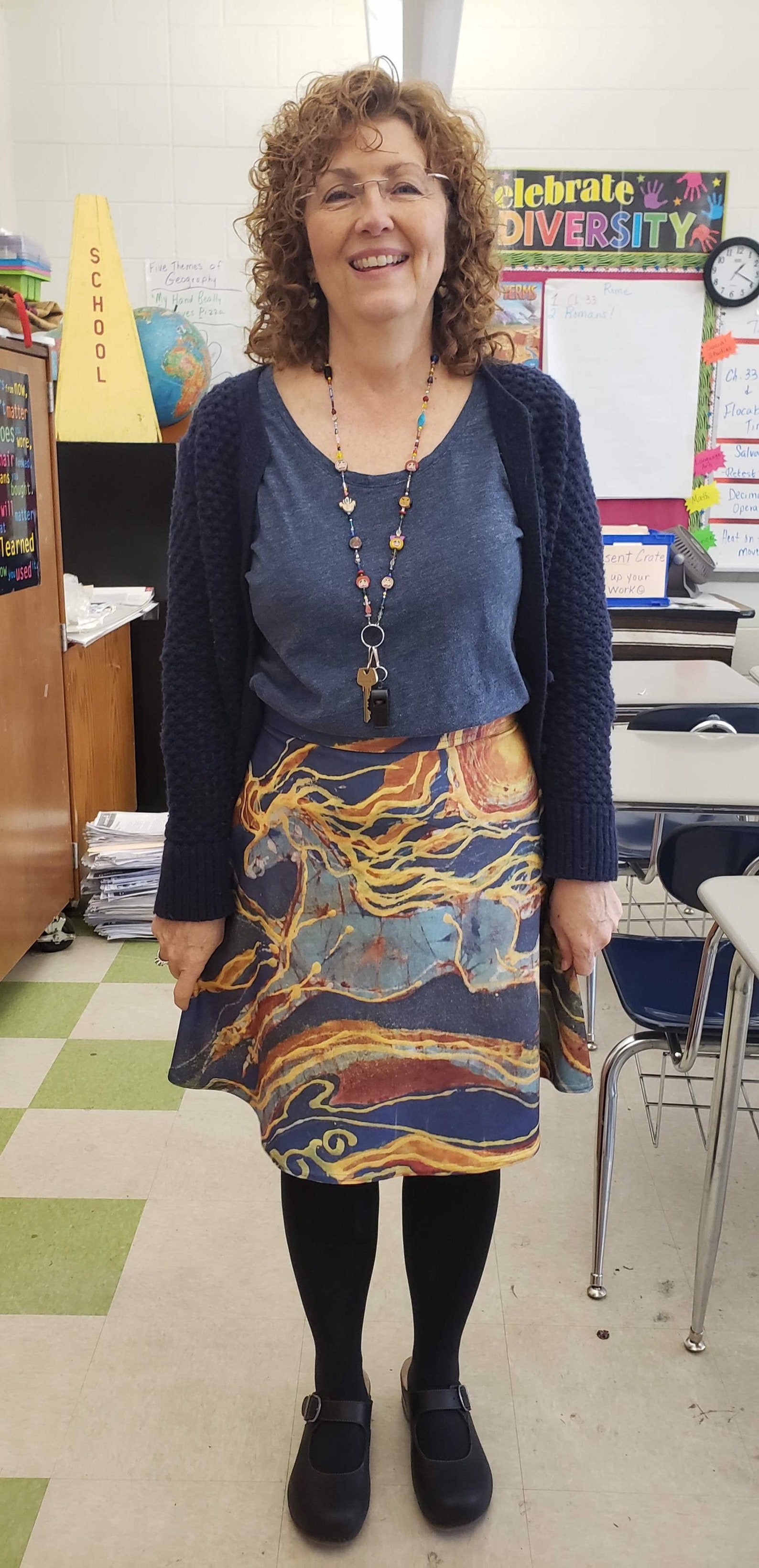 Horse Flare Skirt Batik Out of the Sun Flare Skirt - Etsy