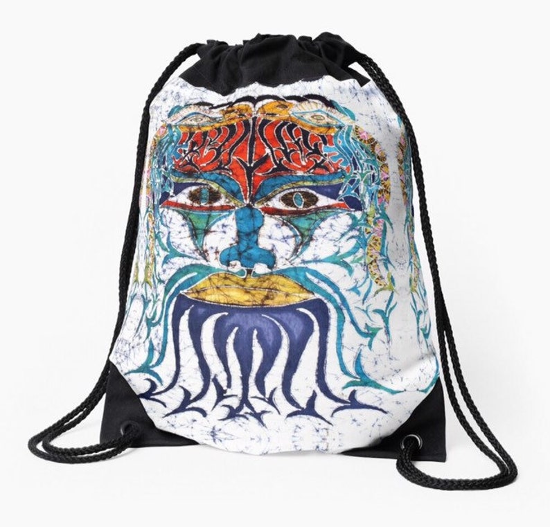 Batik Drawstring Bag Fantasy Original Batik Batik Art - Etsy