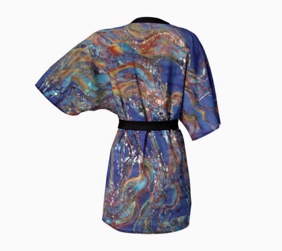 Cosmic Horses Kimono Cardigan - Horses From the Sky Batik - Etsy