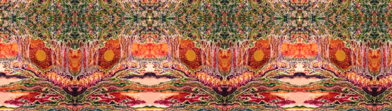 Magic Earth Batik Yard Mirror Repeat From Original Batik - Etsy