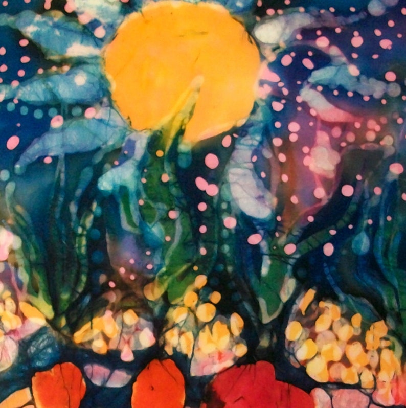 Garden Batik Matted Prints - a Harvest - Batik Print From Originals ...