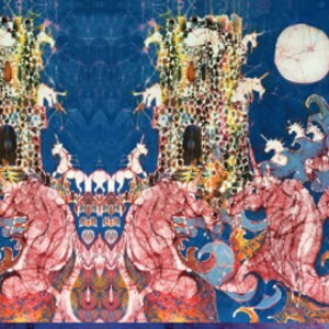 4 Fabric Panels From Fantasy Themes - Batik Fabric 4, 10" X 36" Panels ...