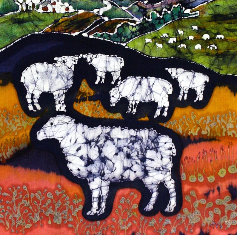 Sheep Trivets Three Sheep in Autumn Pasture Sheep at - Etsy