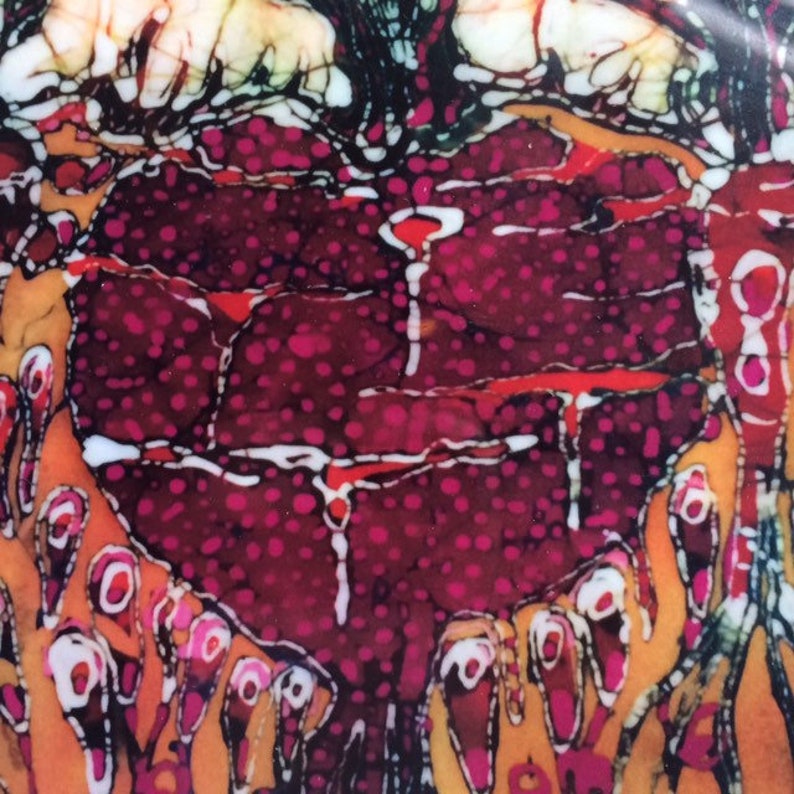 Batik Tile - Filled With Sunlight and Sunlight Fills Garden Trivet ...