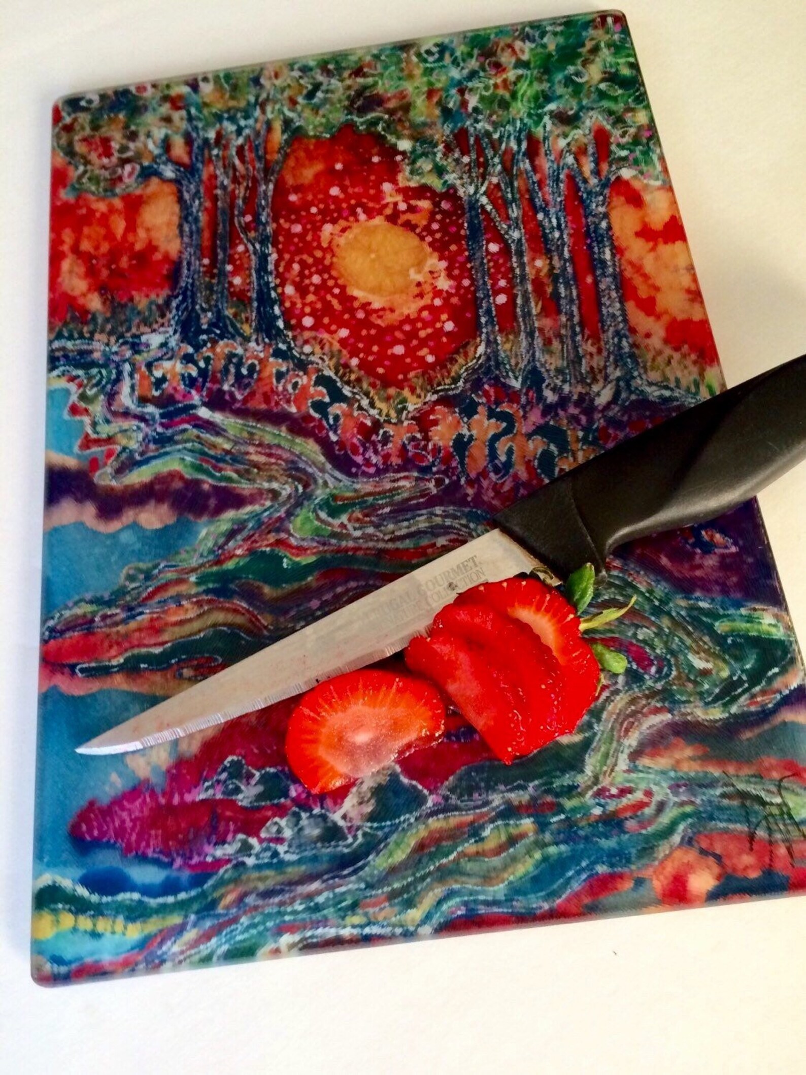 Cutting Board Spring Awakens Detail From Original Batik by - Etsy