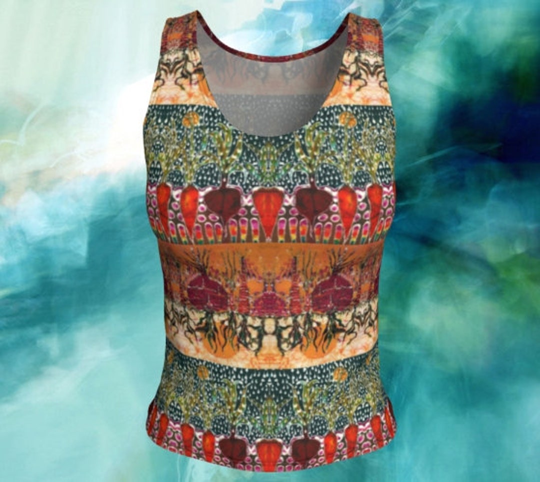 Sun and Rain Garden Tank Top Nature Batik - Etsy