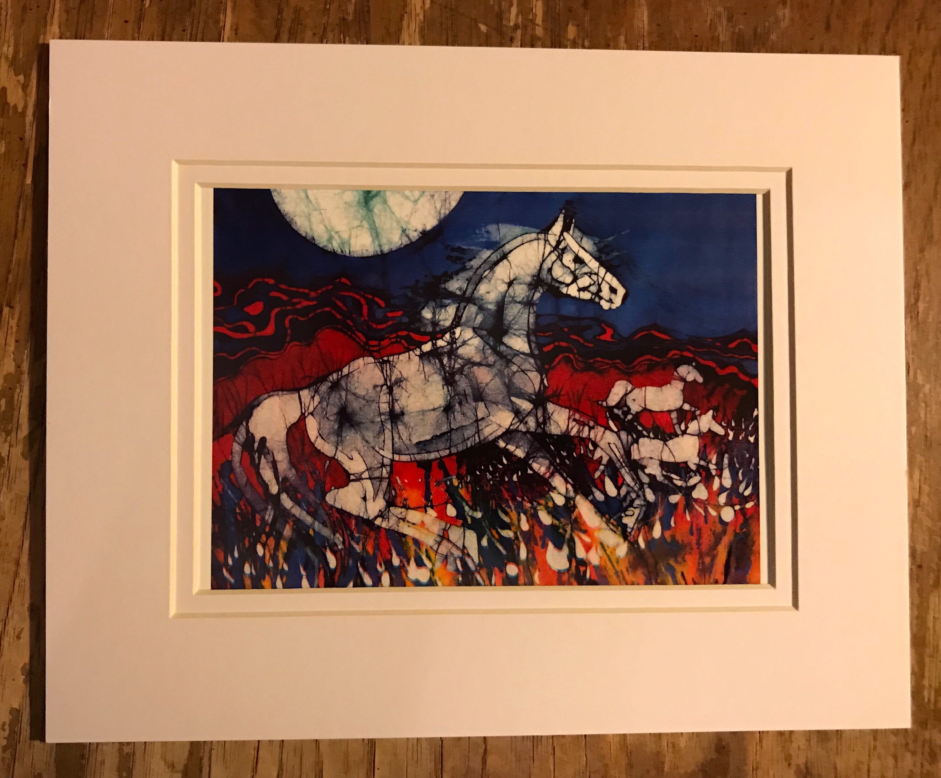 Horse Gallops in Summer Field in the Light of the Full Moon ...