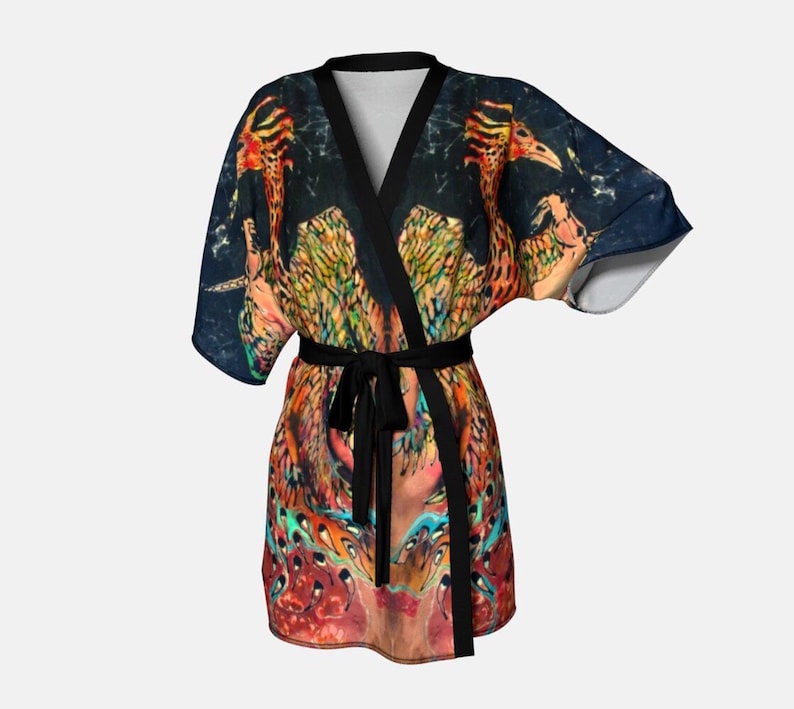 Feathers of the Phoenix Kimono Robe Phoenix Batik - Etsy