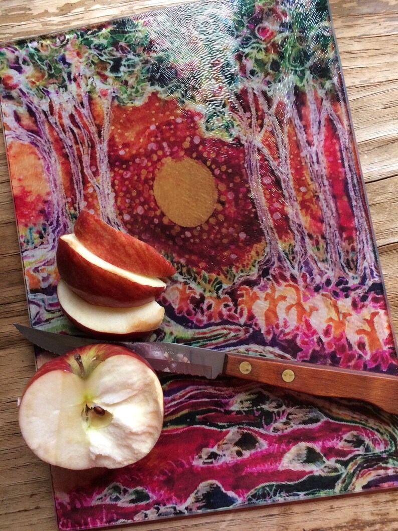 Woodland Magic Cutting Board Batik hot Summer - Etsy