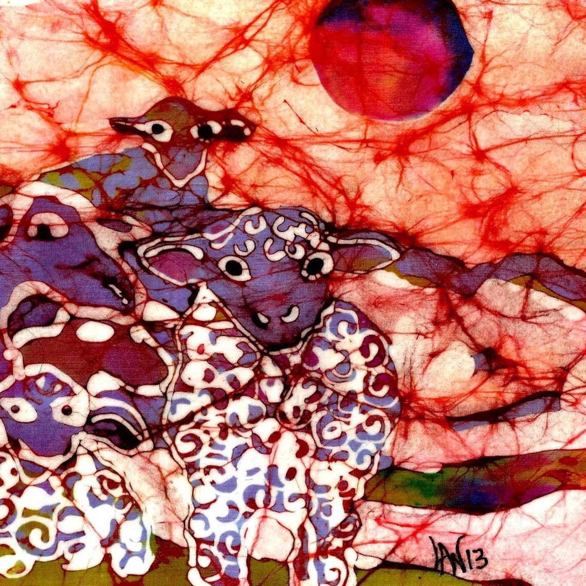 Sheep Trivets Three Sheep in Autumn Pasture Sheep at - Etsy