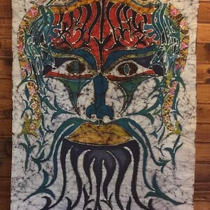 Archetypal Mask - Original Batik Painting - Etsy
