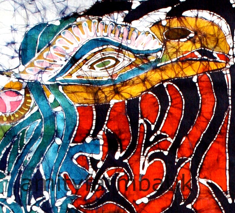 Archetypal Mask Original Batik Painting - Etsy