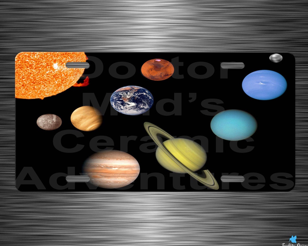 Solar System Planets Metal License Plate - Etsy