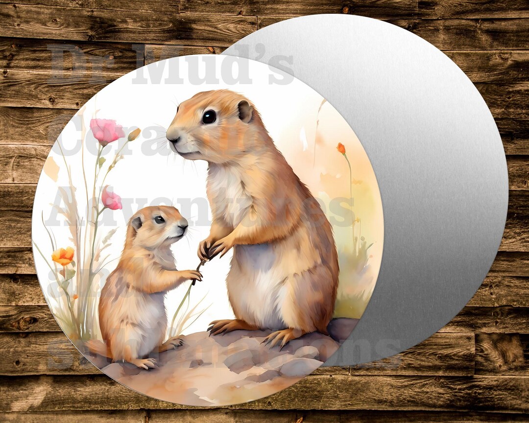 Prairie Dog Sod Poodle Family Round Metal Sign for Many Uses Including ...