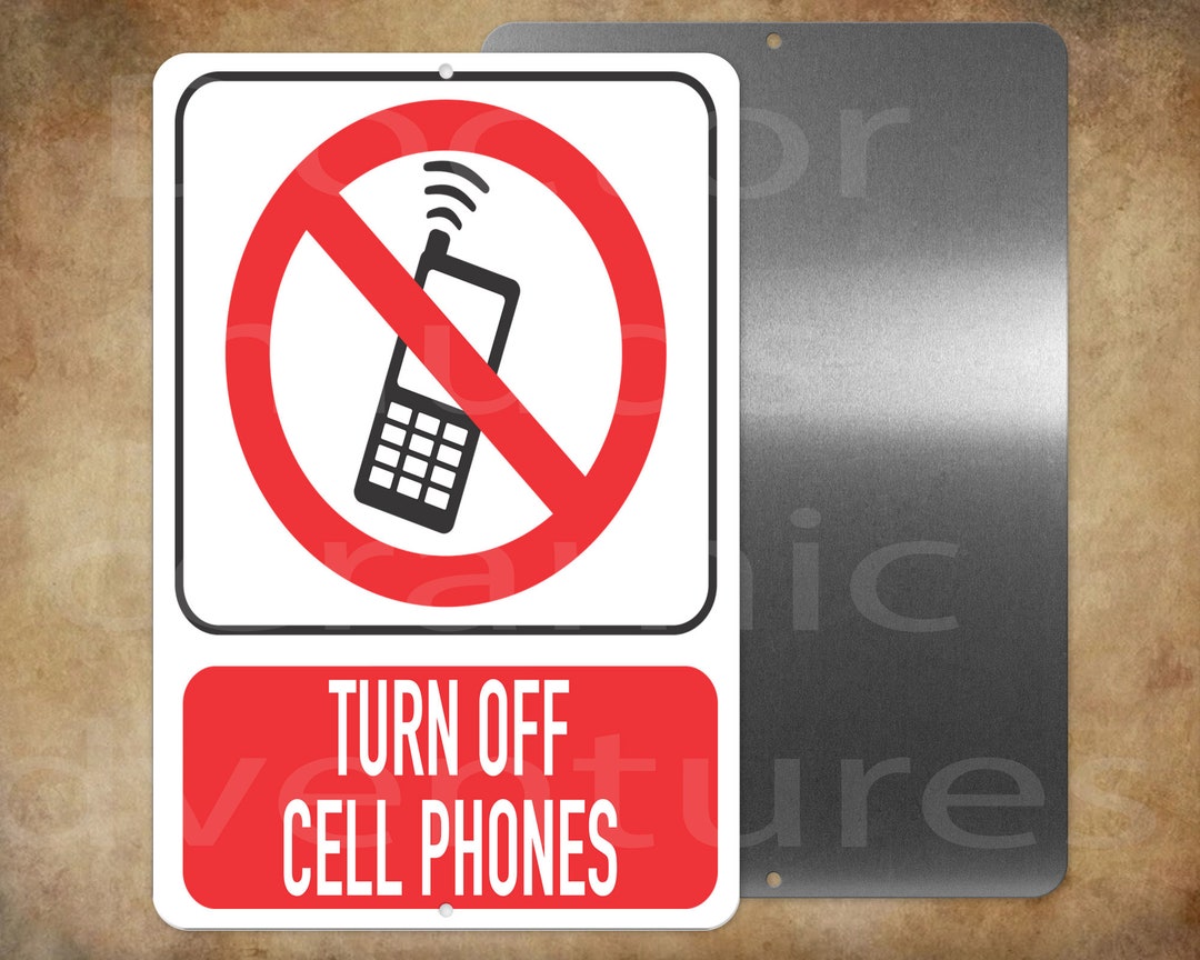 Turn off Cell Phones Dr Office 8" X 12" Metal Sign Made in USA - Etsy