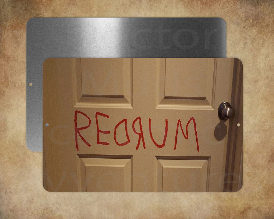 REDRUM 8" X 12" Metal Sign Made in USA - Etsy