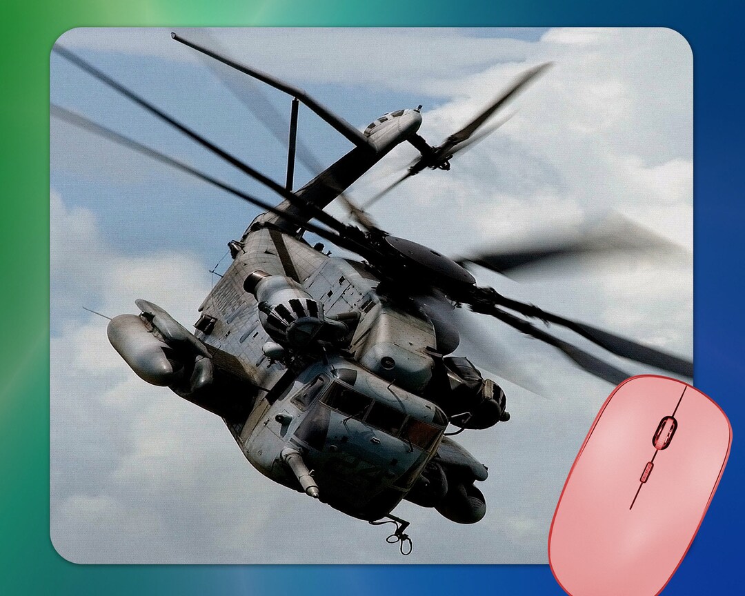 Cool Attacking Military Helicopter Mouse Pad - Etsy