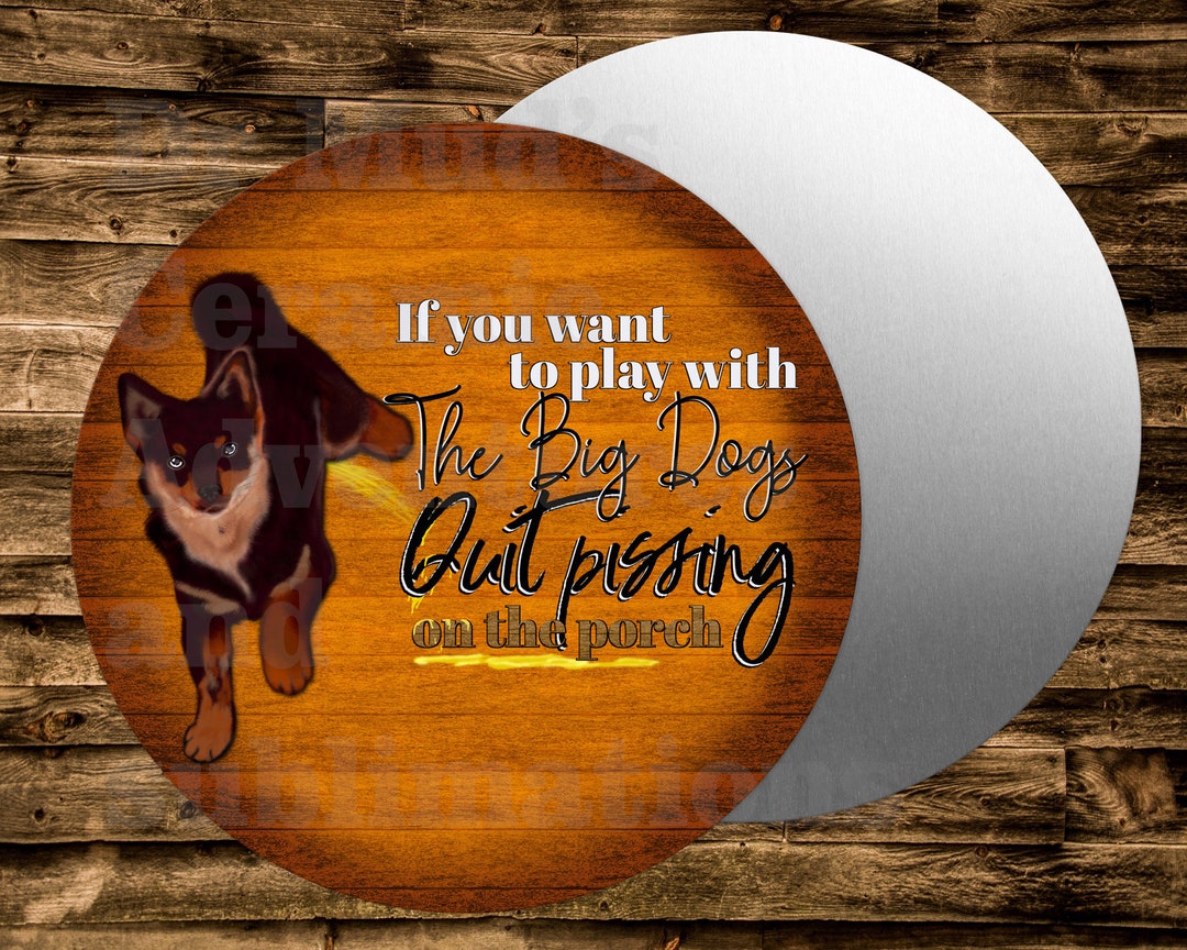 Funny Big Dogs Sign for Wreaths Crafts & Miniatures Projects - Etsy