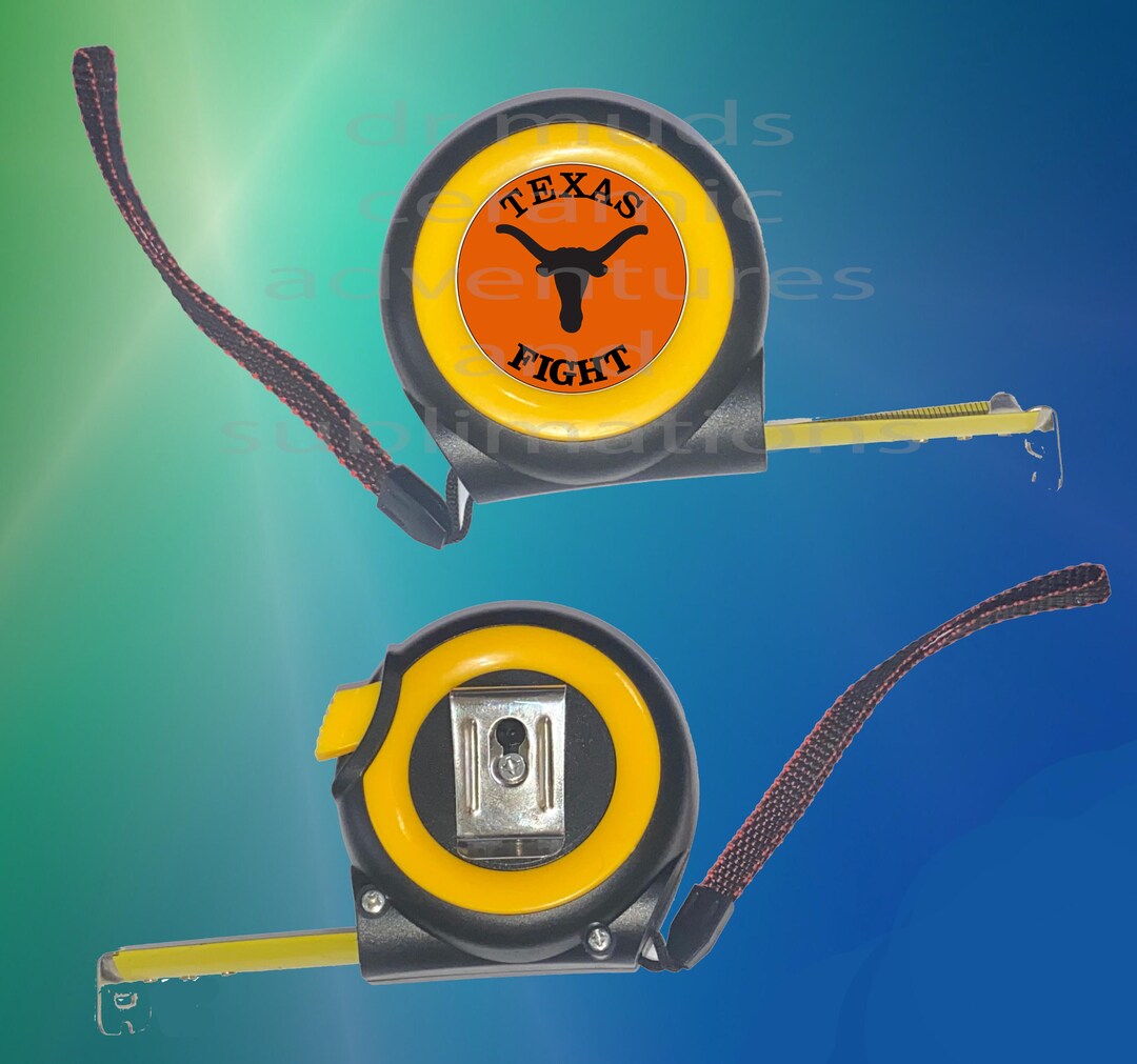 TEXAS FIGHT 25 Foot Tape Measure With Belt Clip and Strap - Etsy
