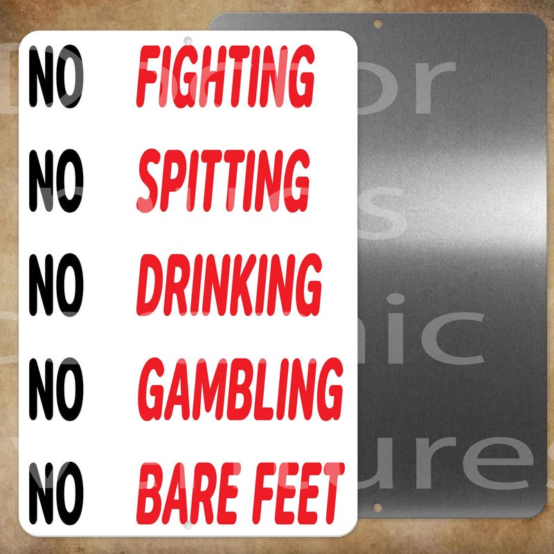 Metal Gambling Signs - Etsy