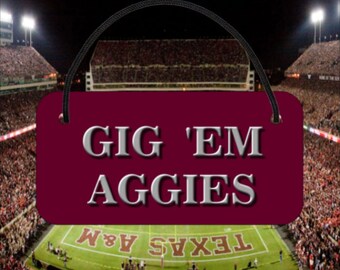 Gig Em Aggies Sign - Etsy