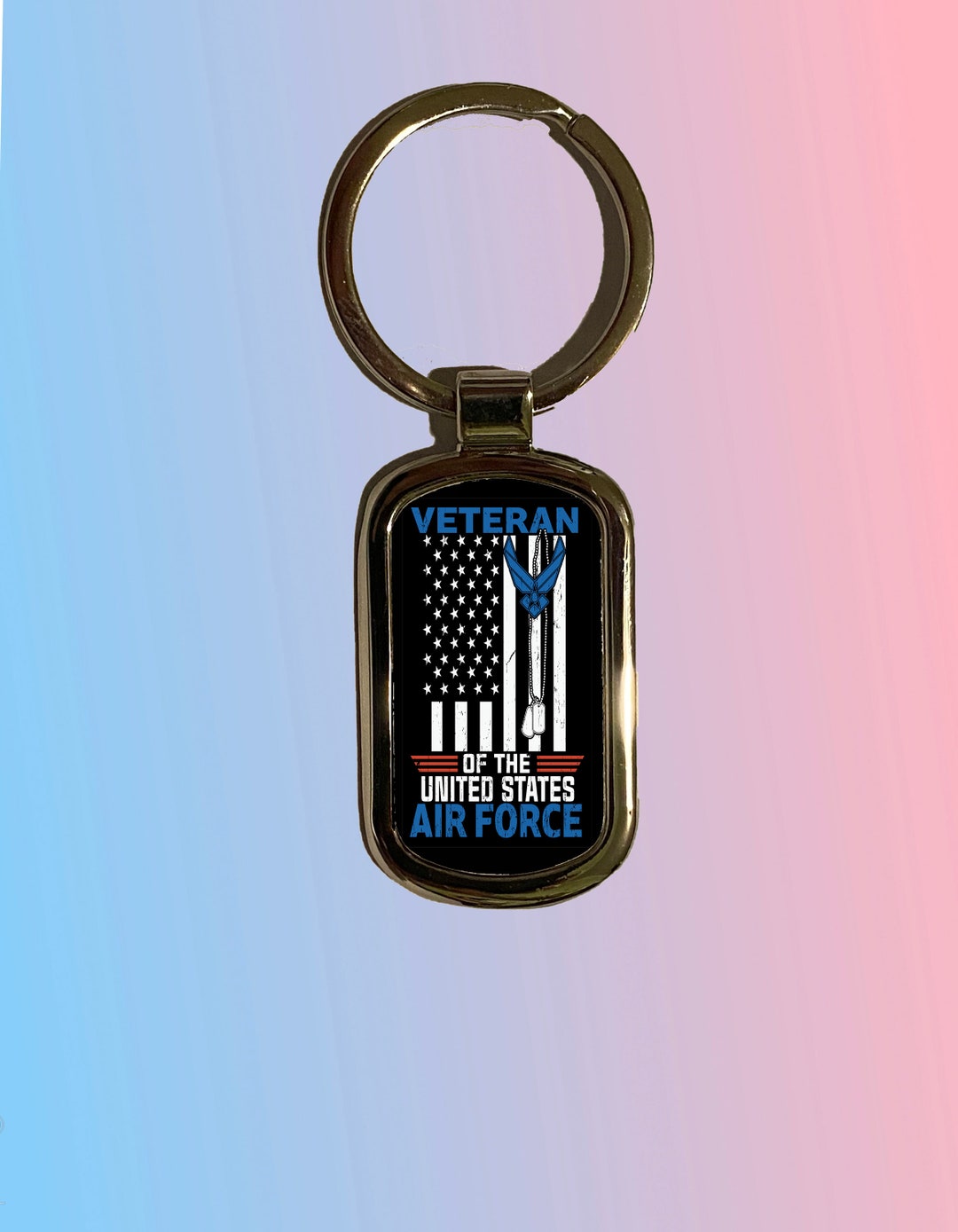 Veteran Air Force Key Chain - Etsy