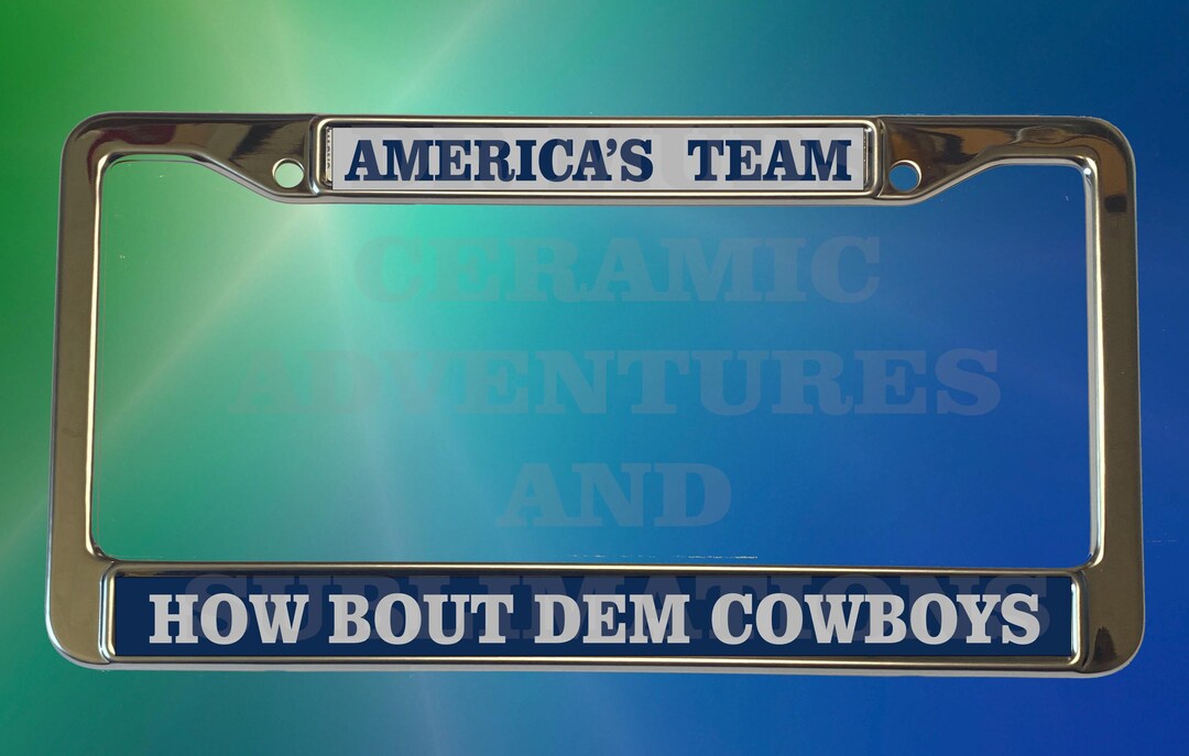 America's Team License Plate Frame - Etsy