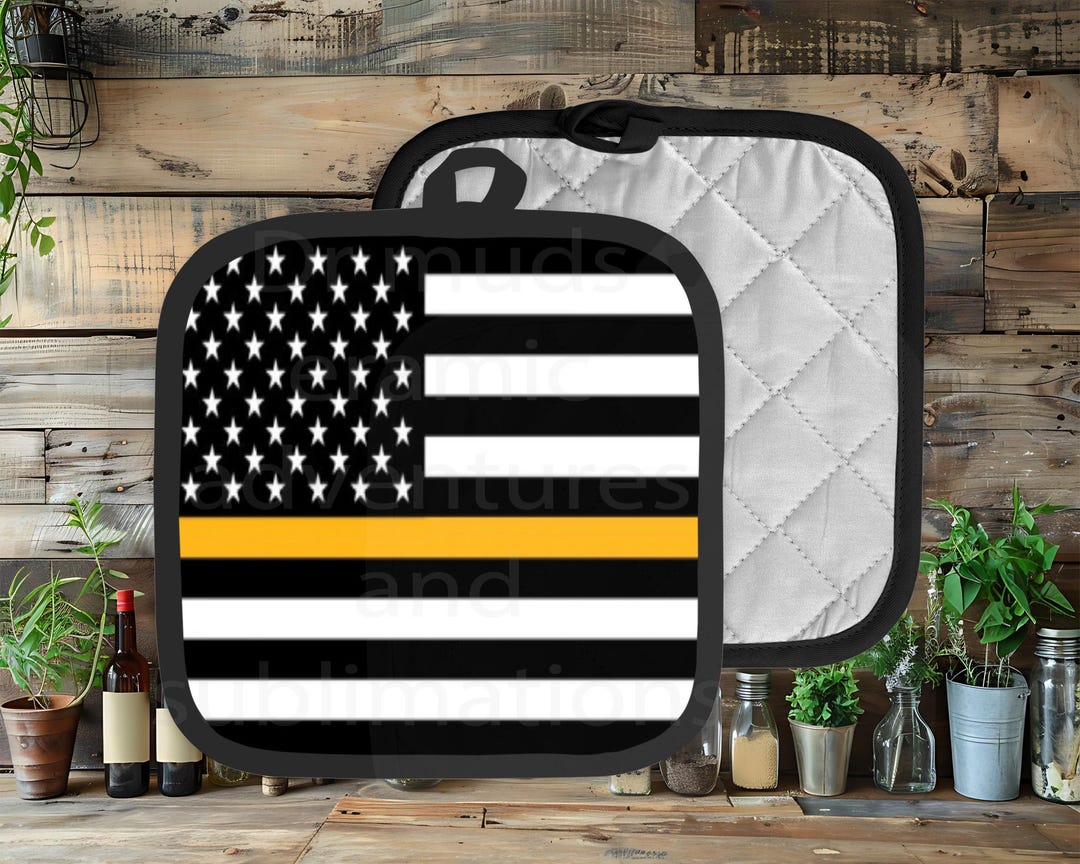 Neat New Thin Gold Line Dispatchers Pot Holder. - Etsy