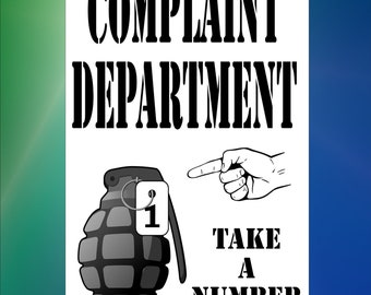 Complaint Department | Etsy