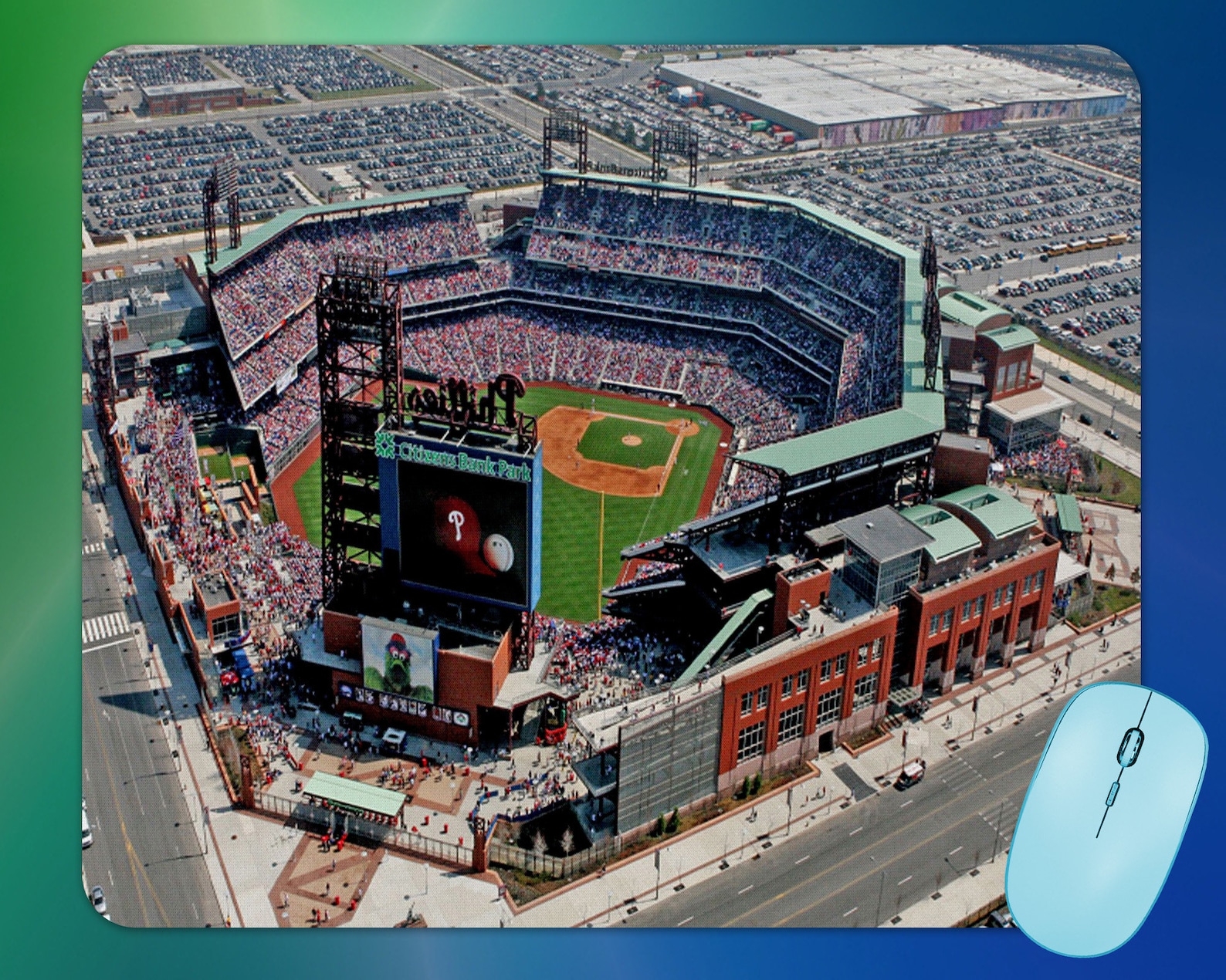 Citizens Bank Park Home of the PHILLIES Mouse Pad - Etsy