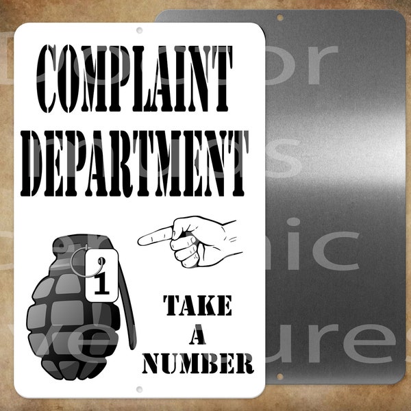 Complaint Department Grenade - Etsy