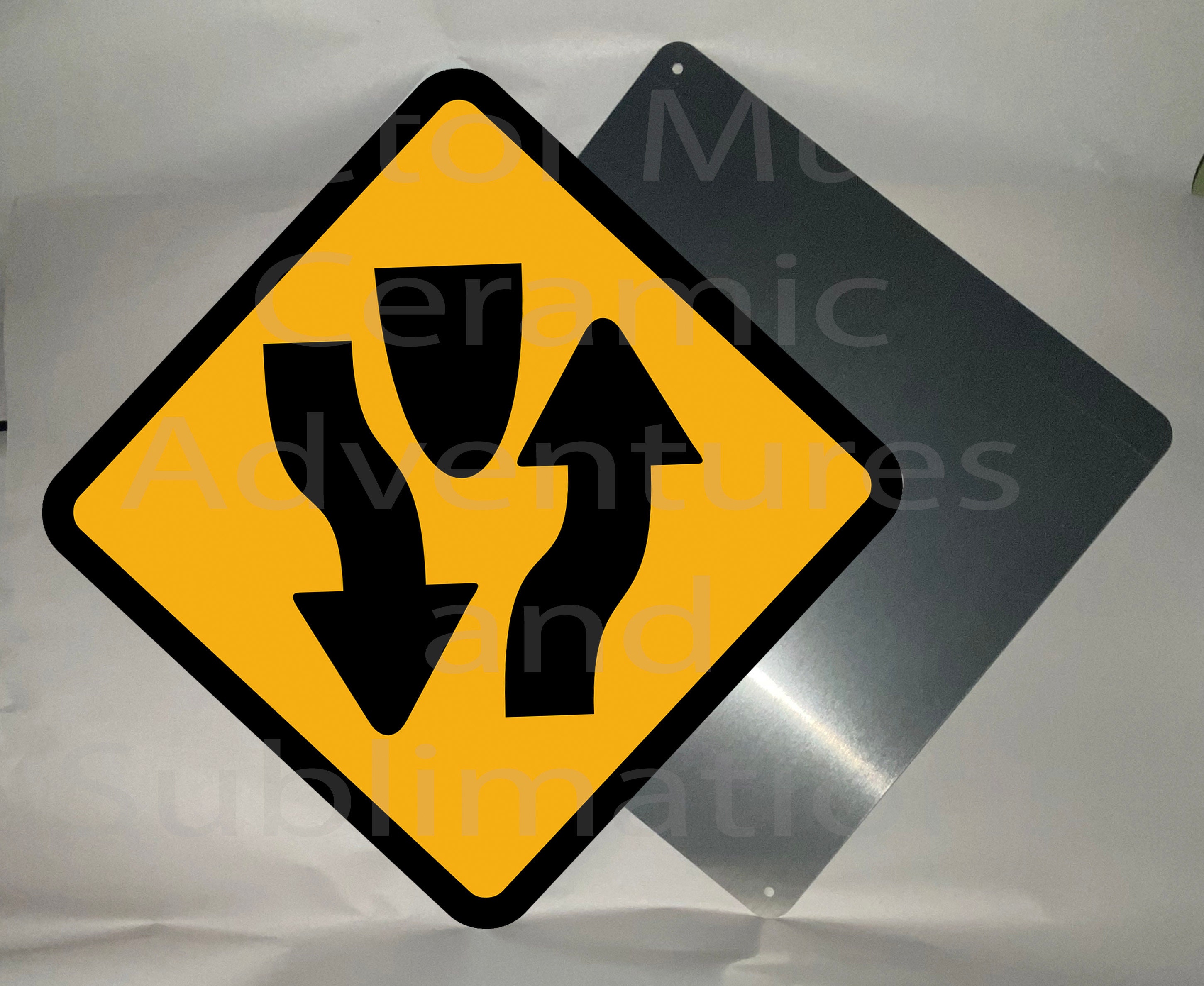 Divided Road Sign