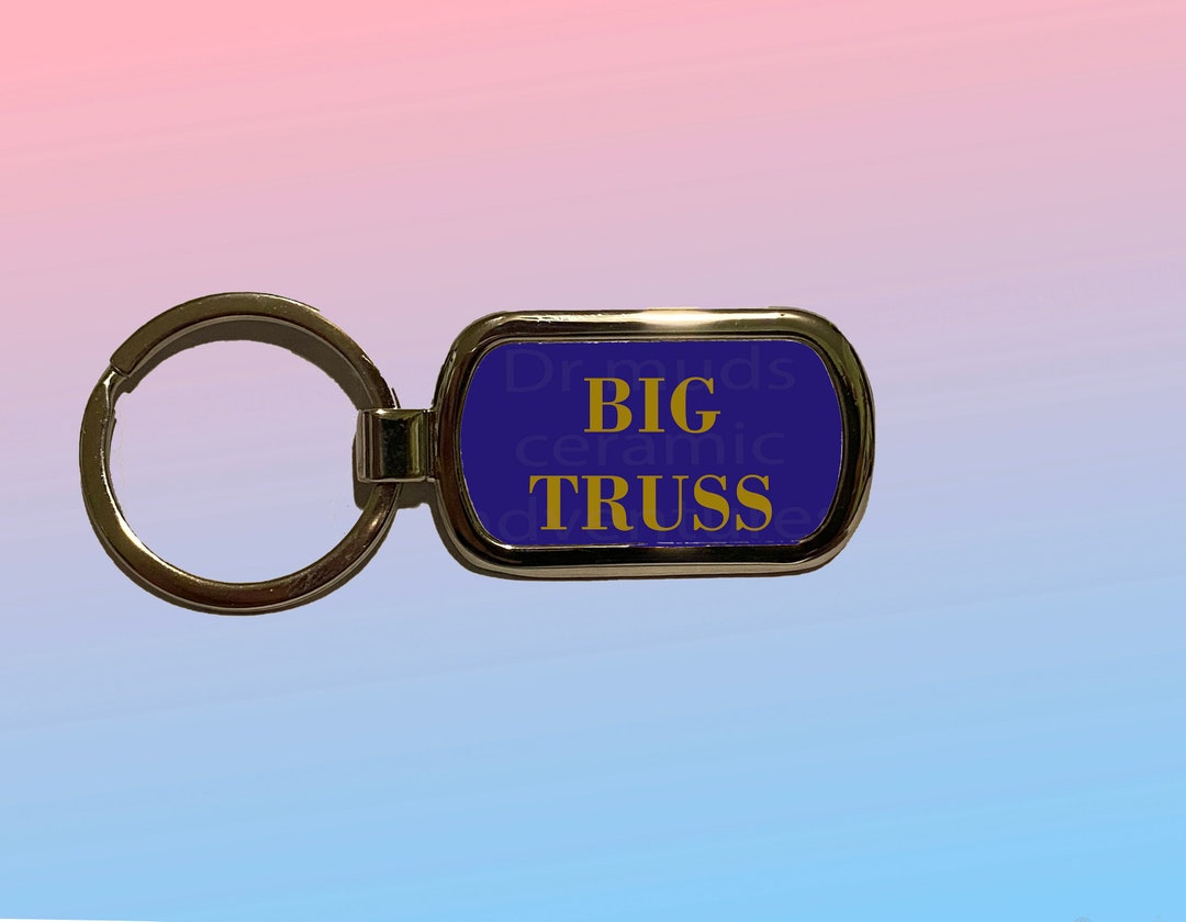 Baltimore BIG TRUSS Ravens Football Key Chain - Etsy