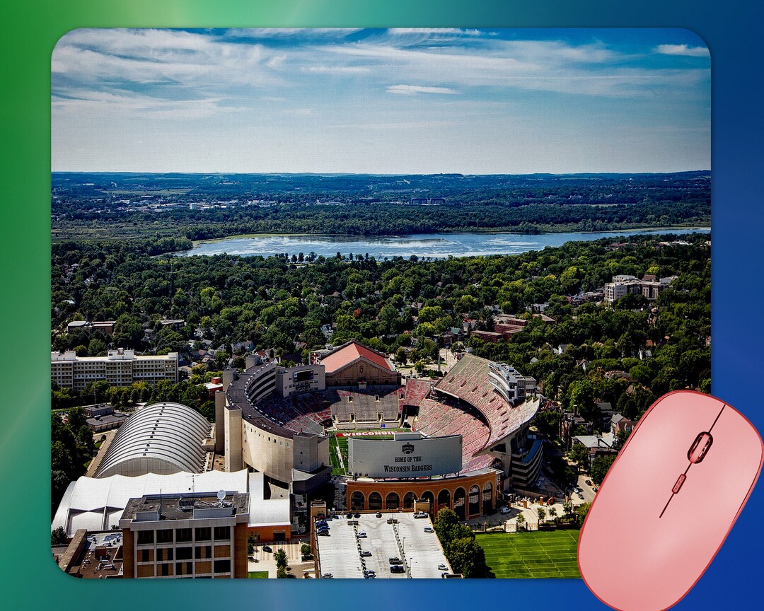 Beautiful Wisconsin Badgers Stadium View Mouse Pad - Etsy