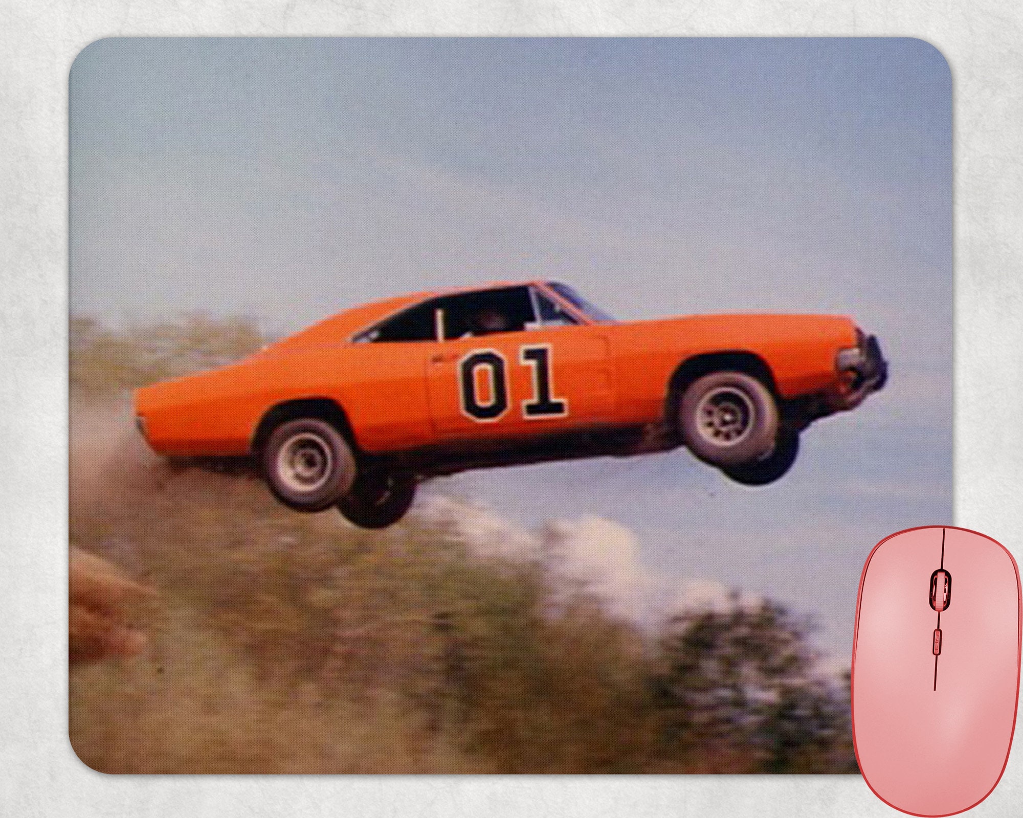 Cool General Lee Flying Dukes of Hazzard Car Mouse Pad - Etsy