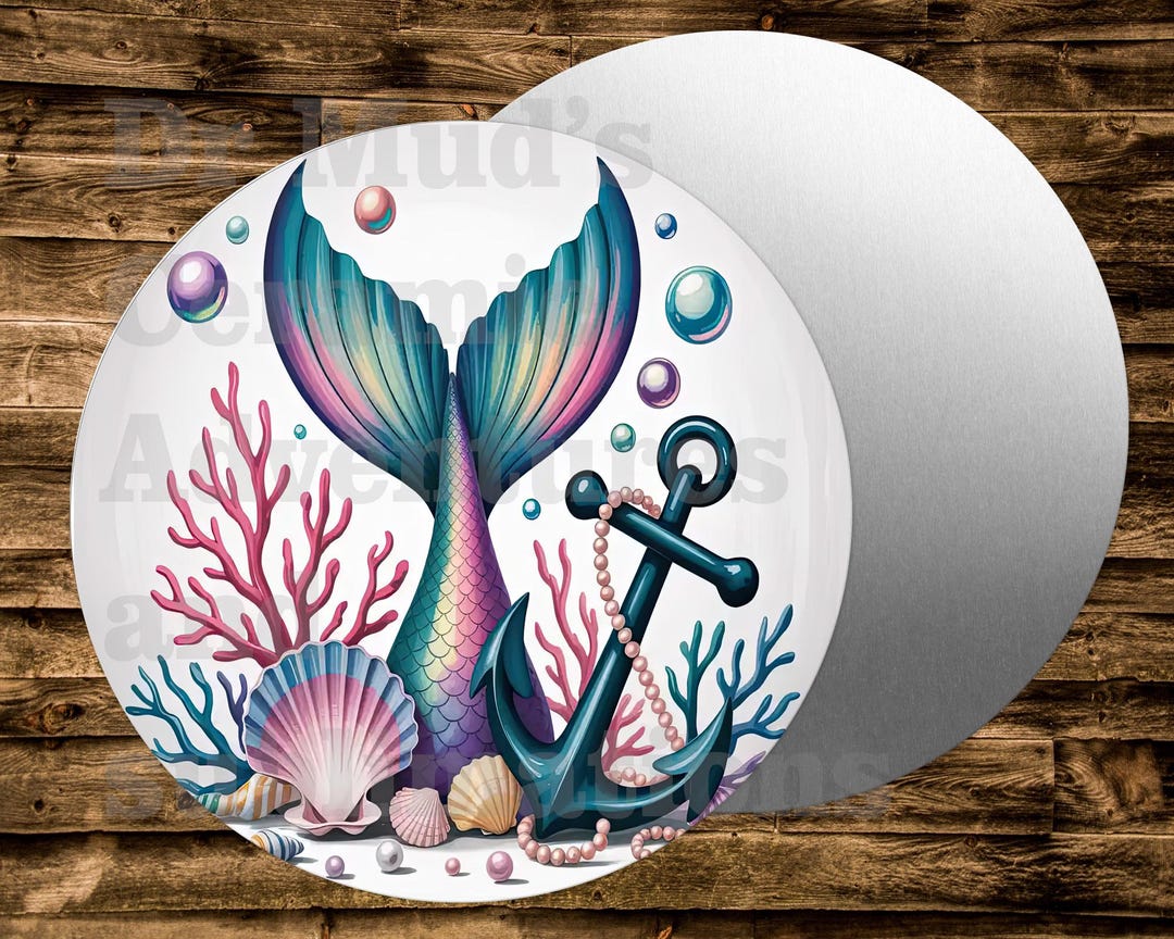 SUNKEN MERMAID Nautical Round Metal Sign for Many Uses Including ...