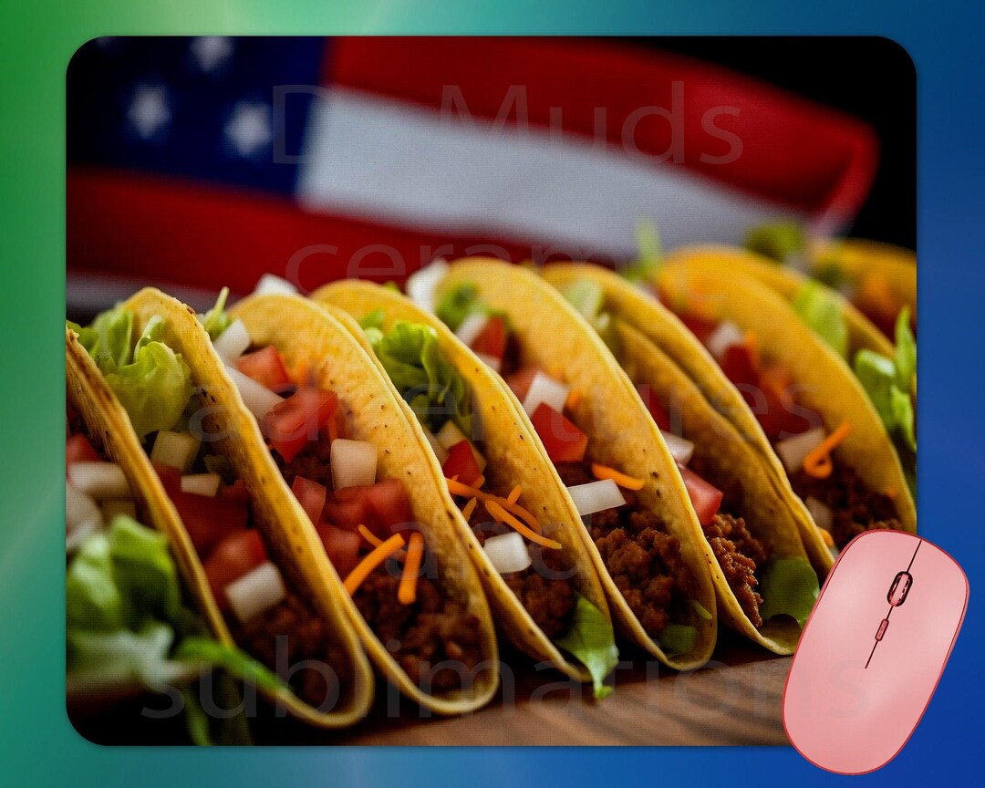 Taco Time Tuesday Mouse Pad Hot Pad - Etsy