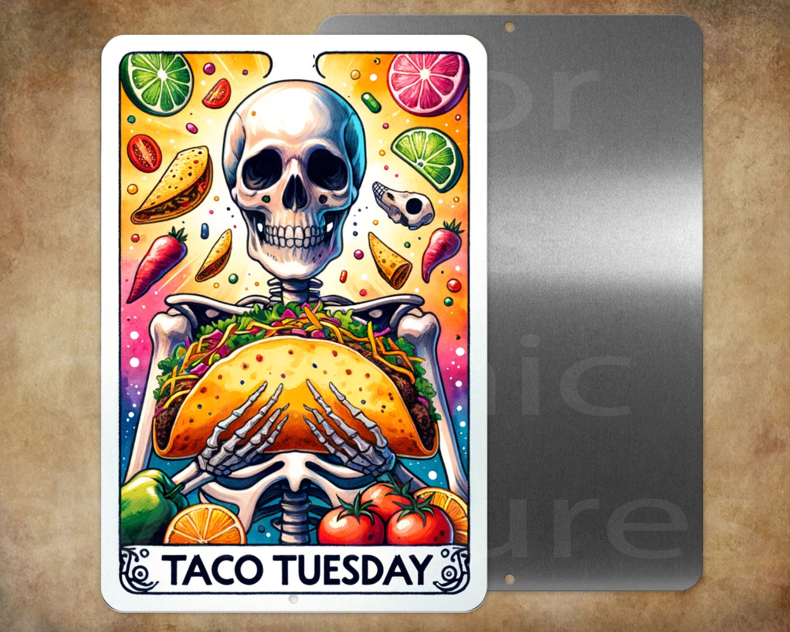 TACO TUESDAY 8 X 12" Metal Sign -made in USA - Etsy