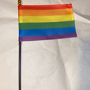 LGBTQ Show Your Pride Mini Desk Flag & Base - Etsy