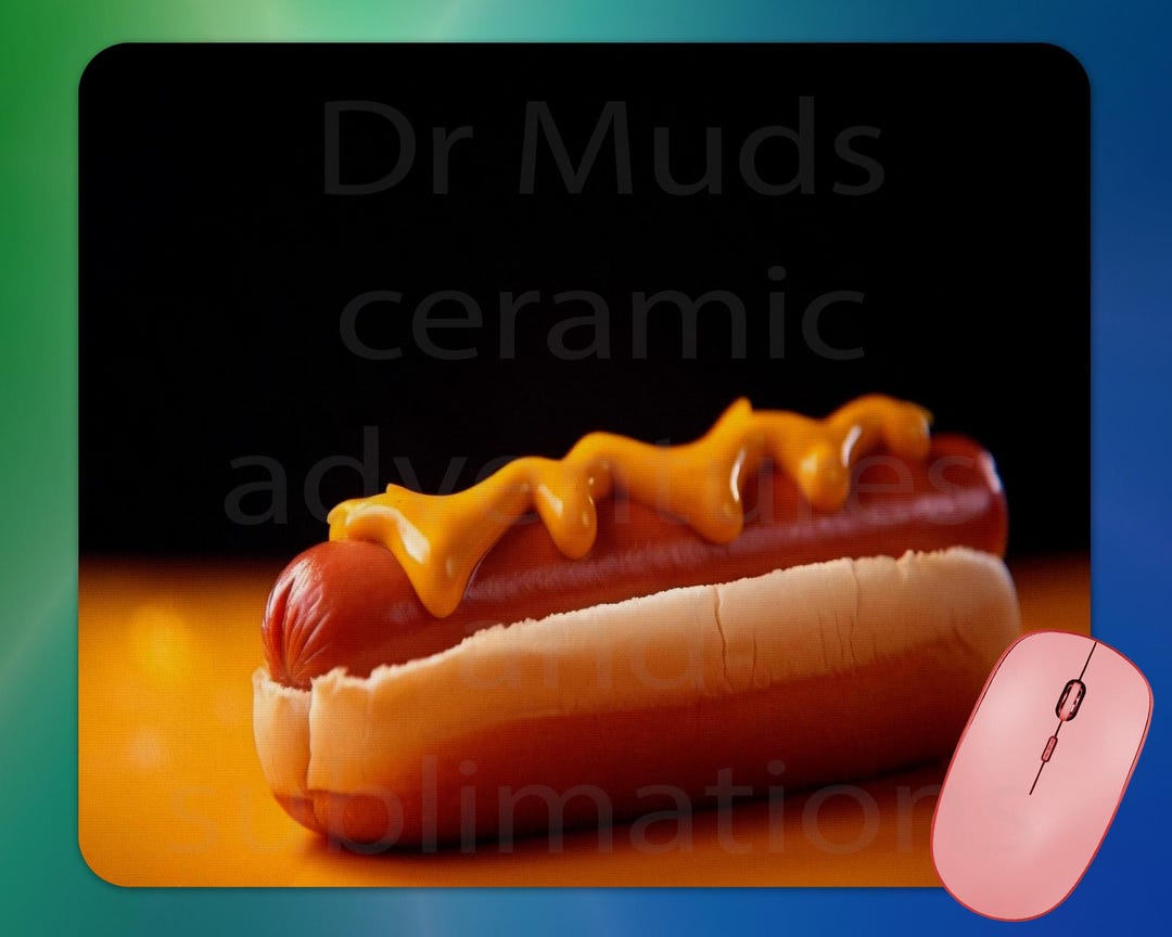 Cheese Dog Hotdog Ball Park Mouse Pad - Etsy