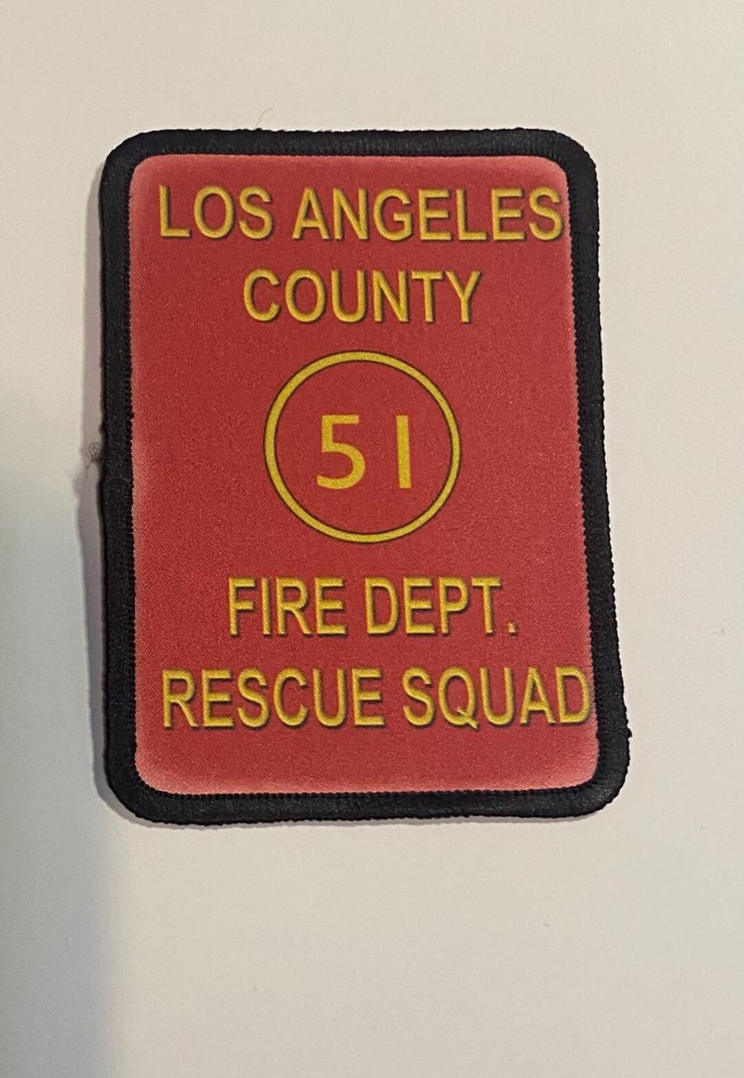 Emergency LA COUNTY SQUAD 51 Logo Iron on Heat Patch - Etsy