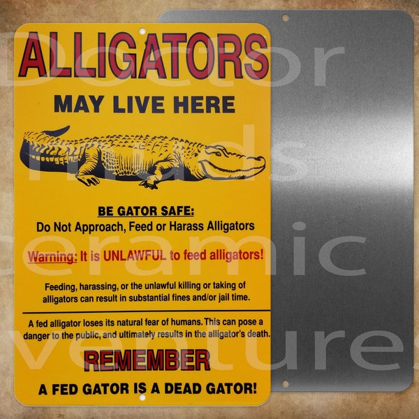 Alligator Sign - Etsy