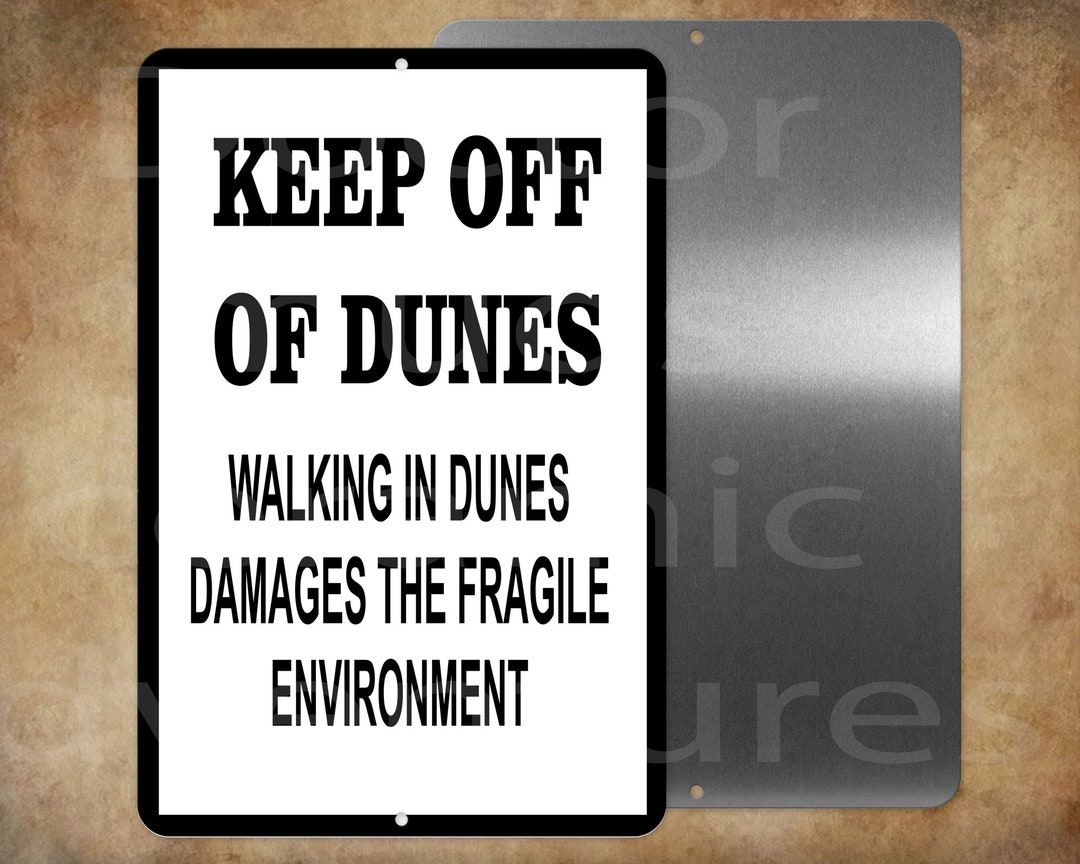 Keep off the Dunes Beach Surf Sign 8 X 12" Metal Sign - Etsy
