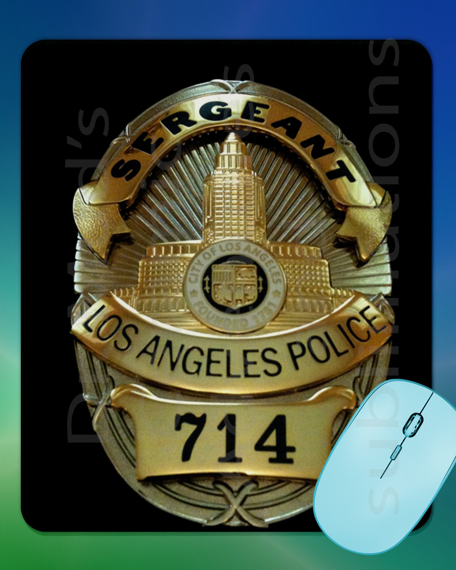 Lapd Detective Badge 1247