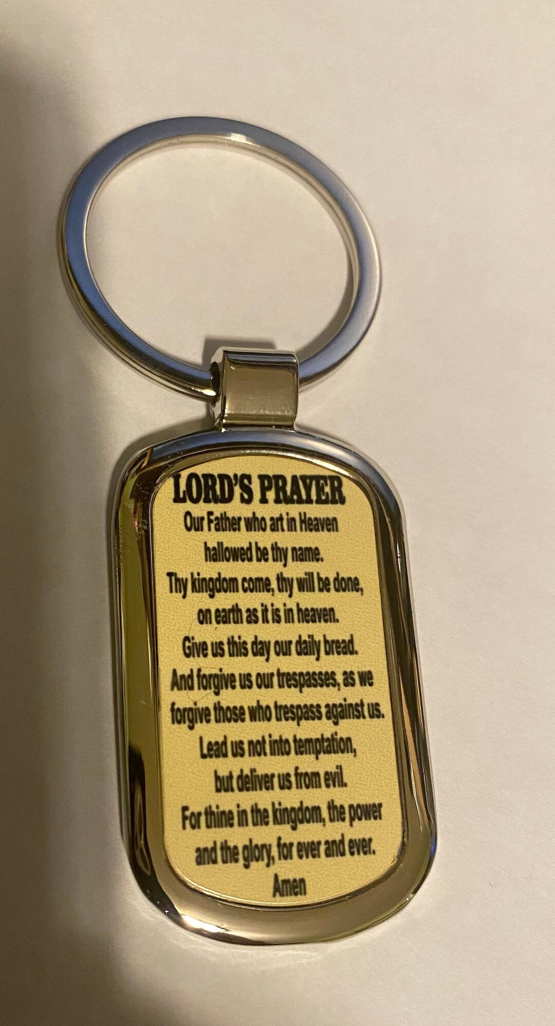 New Lord's Prayer Key Chain - Etsy