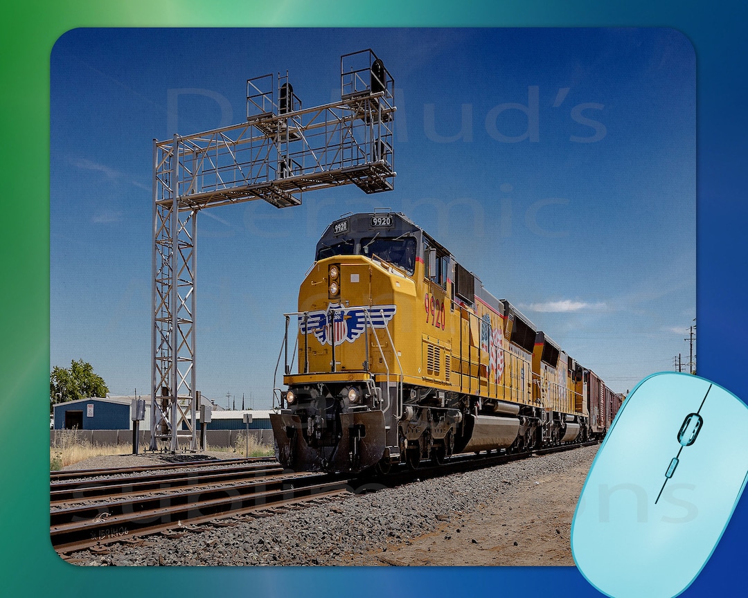 Union Pacific Locomotive Train Mouse Pad - Etsy