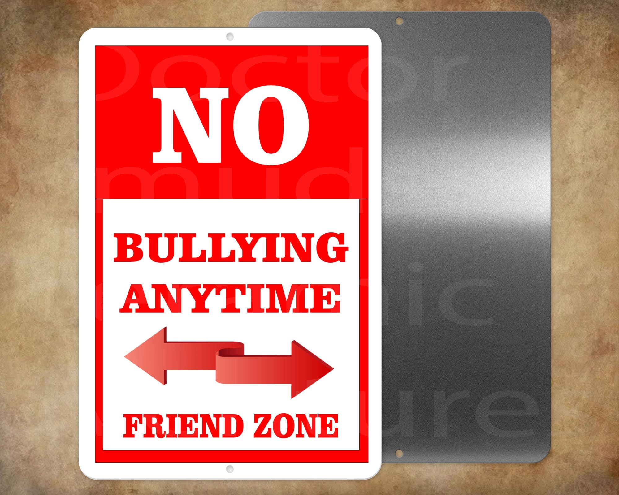 No Bullying Sign